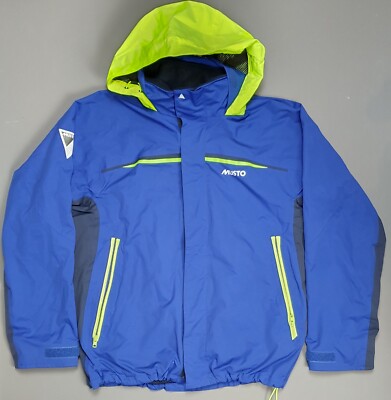 Musto Performance BR1 Men’s Sailing Jacket Coat Blue Hooded Size Large ...