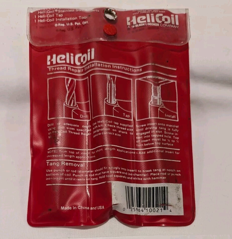 Helicoil Kit 3/8"-16 Balkamp 770-3046 Napa | eBay