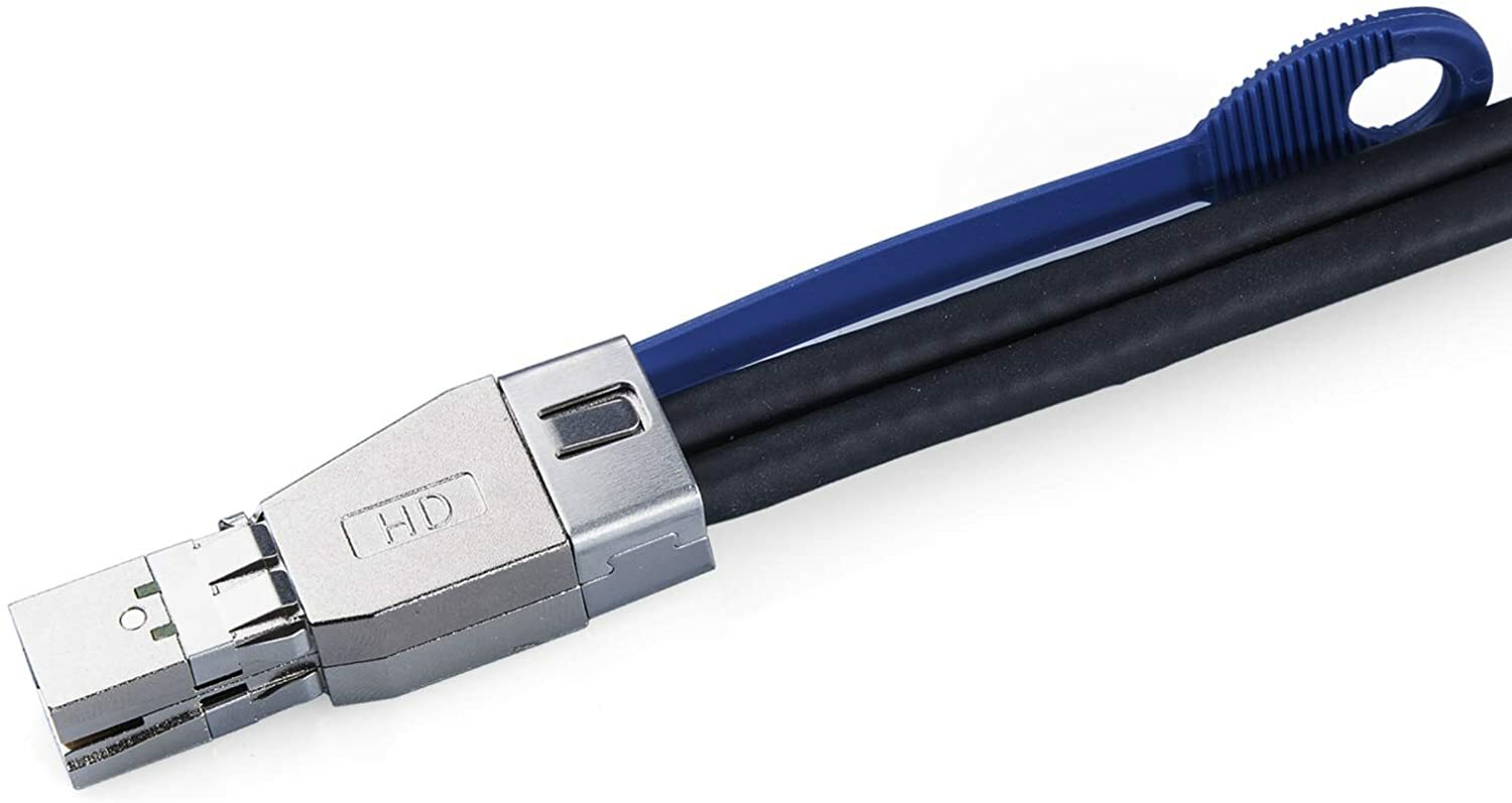 External SAS Cable QSFP SFF-8436 to SFF-8644 Hybrid HD Mini SAS Cable 3 ...