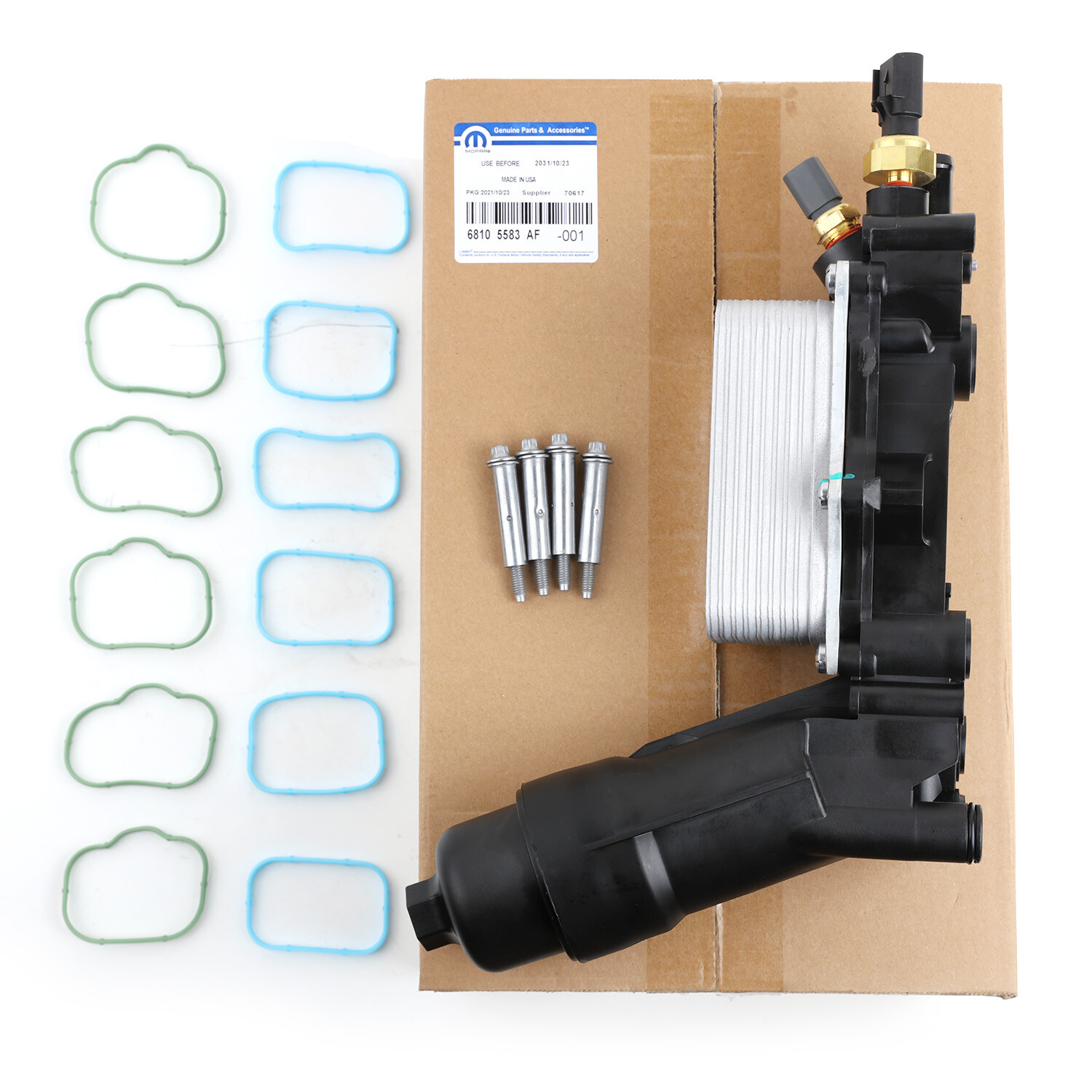 Oil Cooler Filter Adapter 68105583AF For Jeep Chrysler Dodge 3.6L 2014 ...