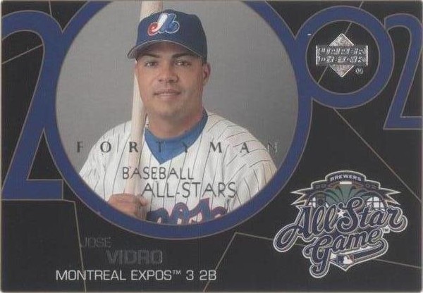 2003 Upper Deck 40 Man - Baseball All-Stars #818 Jose Vidro, Jose Vidro ...