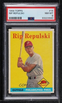 1958 Topps Rip Repulski #14 PSA 8 | eBay