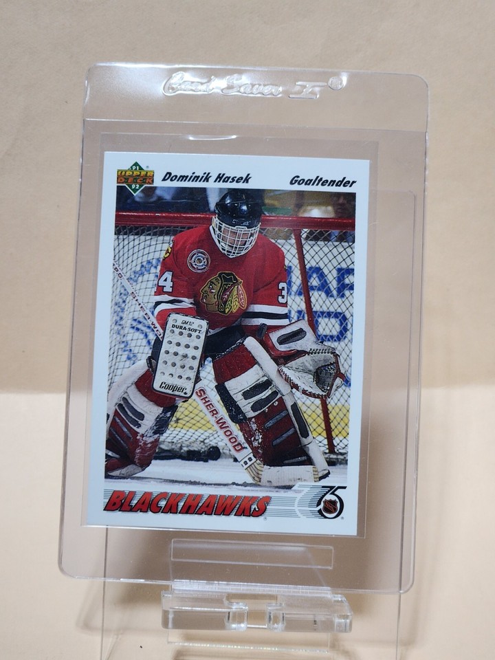 1991-92 Upper Deck Dominik Hasek #335 Rookie Card RC Blackhawks | eBay
