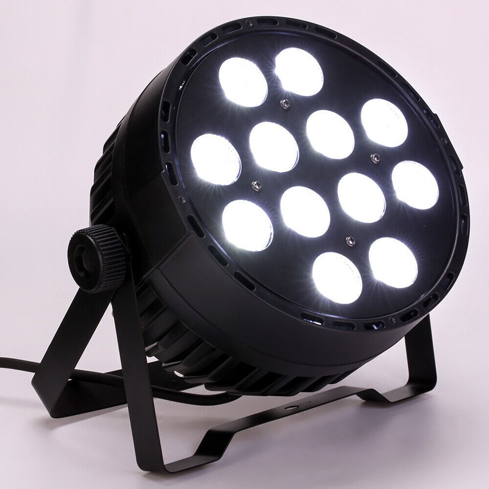 12 LED 120W RGBW PAR64 Light DMX DJ Stage Light 4IN1 Color Mixing Wash ...