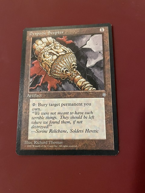 MTG Despotic Scepter Ice Age Regular Rare for sale online | eBay