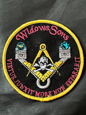 Widows Sons Masonic Patch Square Compass Freemason Fraternity Iron Sew NEW! | eBay