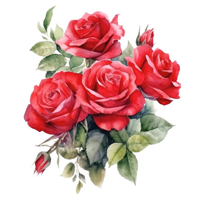 6x Car Stickers, Rose Flower Decals, Tuning Car Rear Window Stickers ...