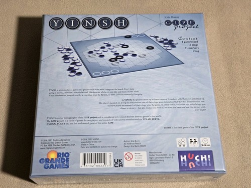 YINSH Board Game NiS. GIPF Project, Abstract. 2 Players, 30-60 Mins ...