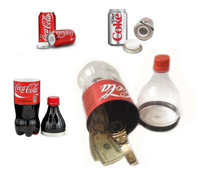 STASH CAN COKE BOTTLE DIVERSION SAFE SECRET HIDING CAR HOME FESTIVAL ...