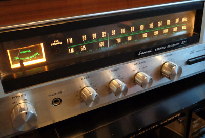 1975 SANSUI 221 STEREO RECEIVER 8WPC VINTAGE TESTED WORKING READ | eBay