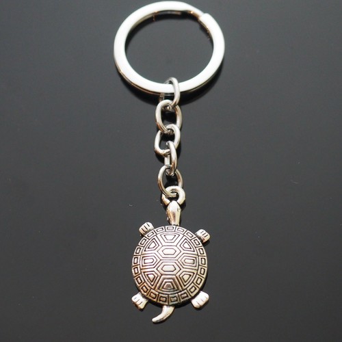 Turtle Sea Tortoise 34x28mm Design Pattern Charm Pendant Keychain Gift ...