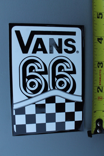 VANS Skateboard Shoes Black White Checkers Pool 66 Vintage ...
