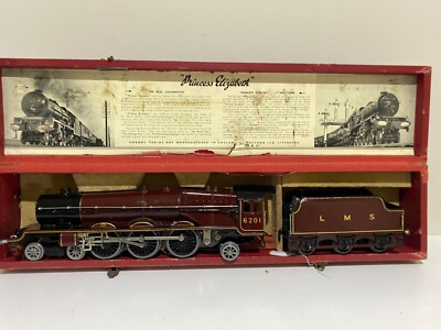 HORNBY 0 Gauge 4-6-2 Loco & Tender LMS maroon 'Princess Elizabeth ...