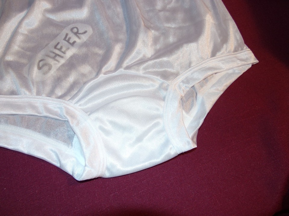 3 new Super Sheer Soft ivory Brief Panties soft cuff leg, no leg ...