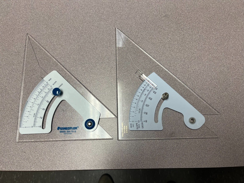 Combo Staedtler Adjustable Triangle Mars 964 & Pacific Arc Adj ...