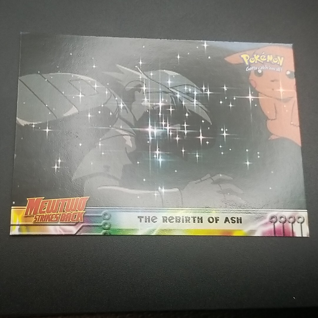 THE REBIRTH OF ASH #38 - TOPPS BLACK Logo - MEWTWO STRIKES BACK POKEMON ...