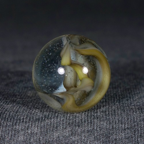 MINT 7/8" VINTAGE VITRO AGATE "HORSESHOE" SHOOTER CAT EYE MARBLE | eBay