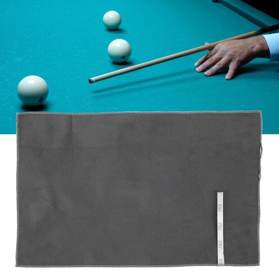 Soft Cotton Snooker Cue Cloth Dark Grey Billiards Wiping Towel Pool ...