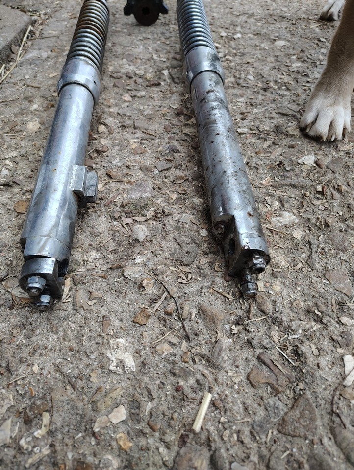 BSA Triumph Front Forks And Lower Triple Tree. | eBay