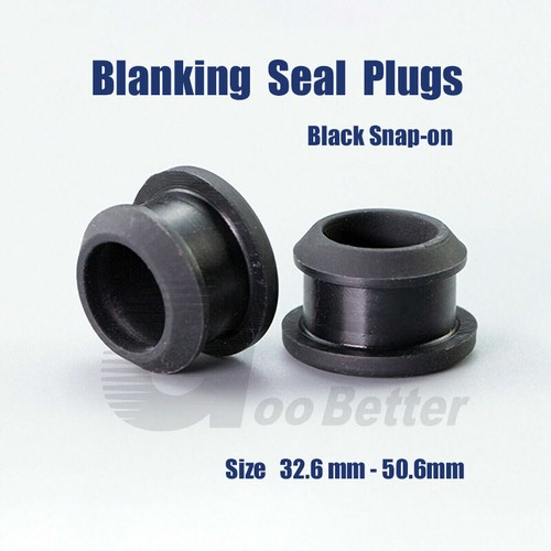 Snap-on Hole Plug Black Silicone Rubber Blanking Seal Plugs 32.6mm-50 ...