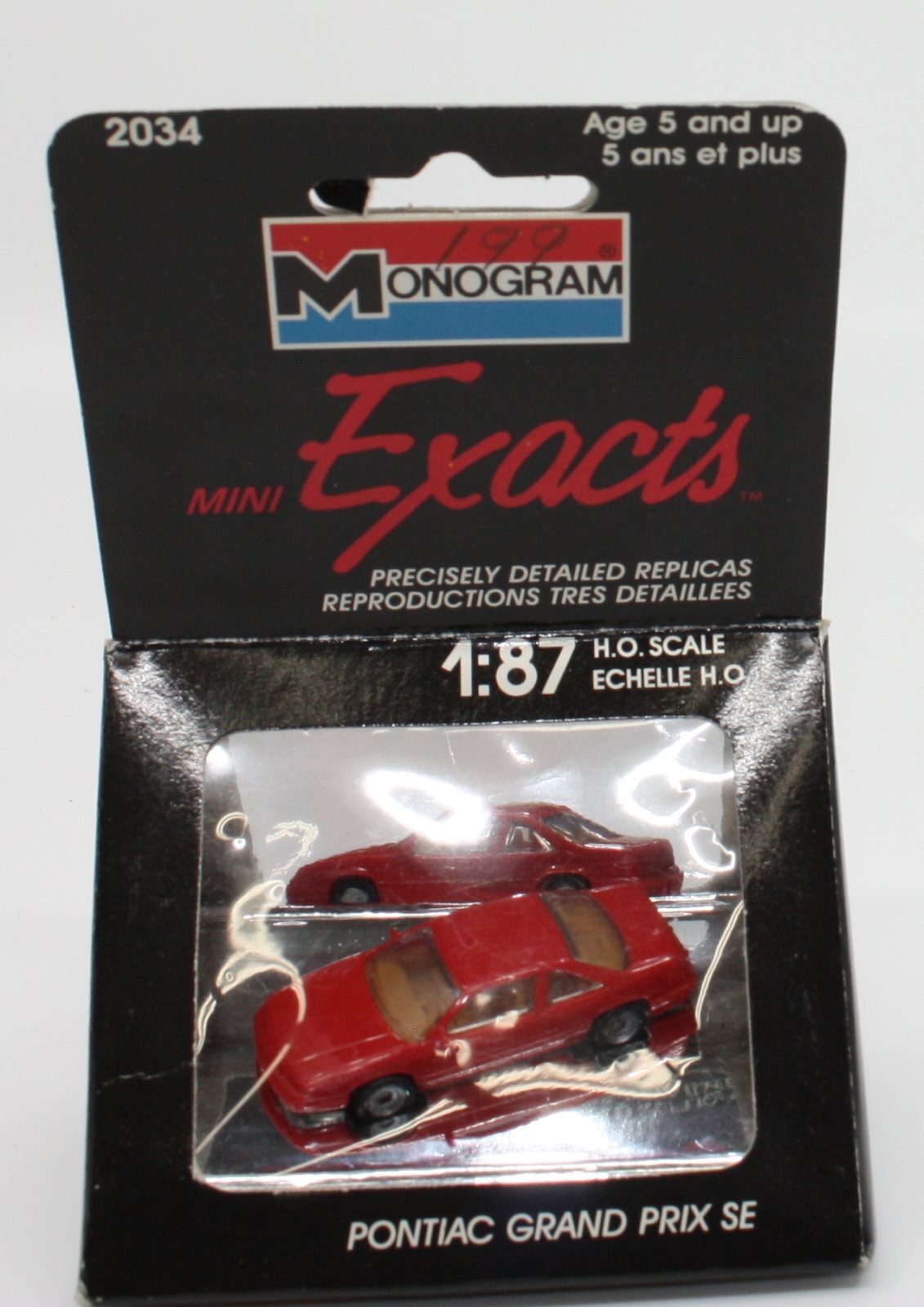 1989 Monogram Mini Exacts Red Pontiac Grand Prix SE Loc 87 for sale ...