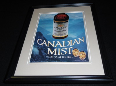 Vintage Canadian Mist Whisky Framed 11x14 ORIGINAL Advertisement | eBay