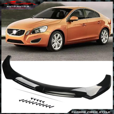 For Volvo S60 S80 S90 Glossy Black Front Bumper Lip/ Spoiler Splitter ...