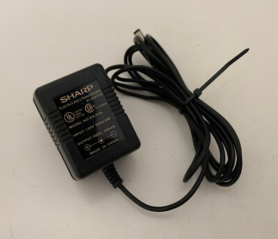 Sharp EA-63A Class 2 Transformer AC Adaptor Output 6V DC 300mA Power Supply | eBay