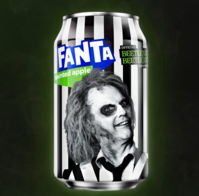 NEW LIMITED EDITION BEETLEJUICE MOVIE HAUNTED APPLE FANTA SODA CAN 12 ...