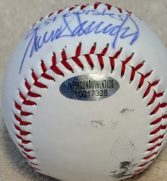 DONALD TRUMP AUTOGRAPHED AUTO SIGNED OFFICIAL RAWLINGS LEAGUE BASEBALL ...