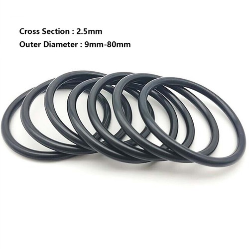 2.5mm Cross Section O Rings Pack of 10 x Nitrile Rubber Seals NBR - 9 ...