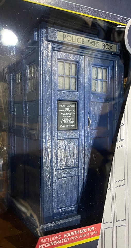 Doctor Who Fourth Dr Regenerated & TARDIS from 1974s Robot Action ...