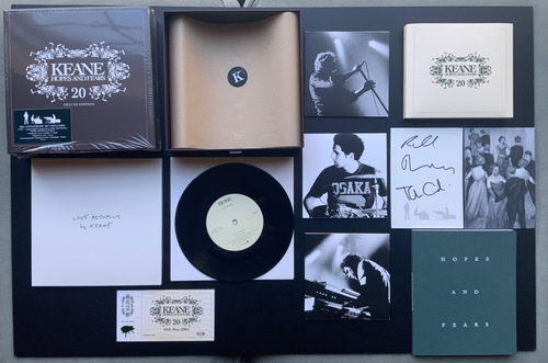 4-CD/7” Vinyl Keane Hopes And Fears 20 Autographed Signed Deluxe Box ...
