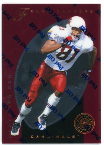 1997 Pinnacle Certified Certified Red Frank Sanders Card #62 | eBay