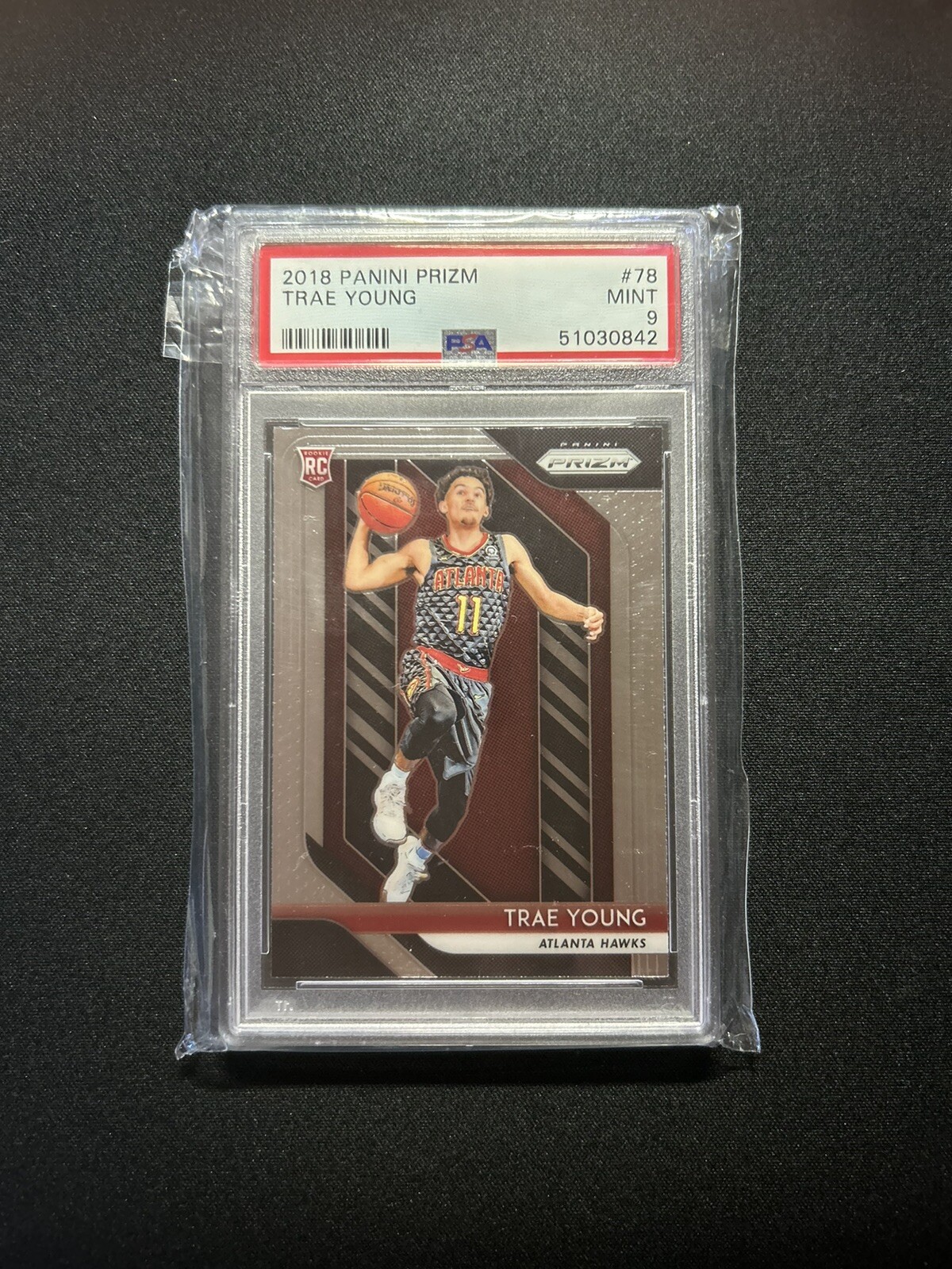 2018-19 Panini Prizm Basketball Trae Young Rookie RC Card #78 - PSA 9 ...