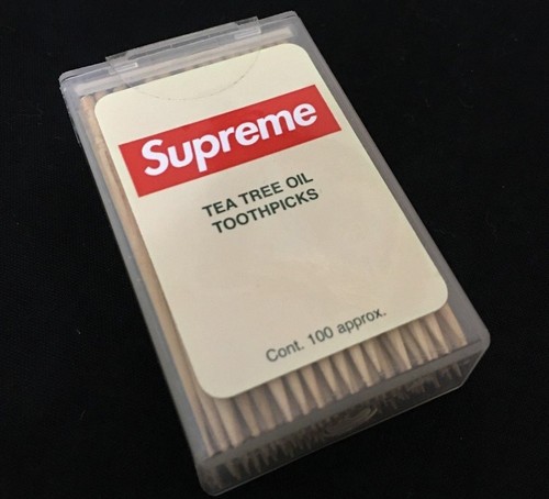 SUPREME TEA TREE OIL TOOTHPICKS SS/14 BOX LOGO BRAND NEW 100% AUTHENTIC ...