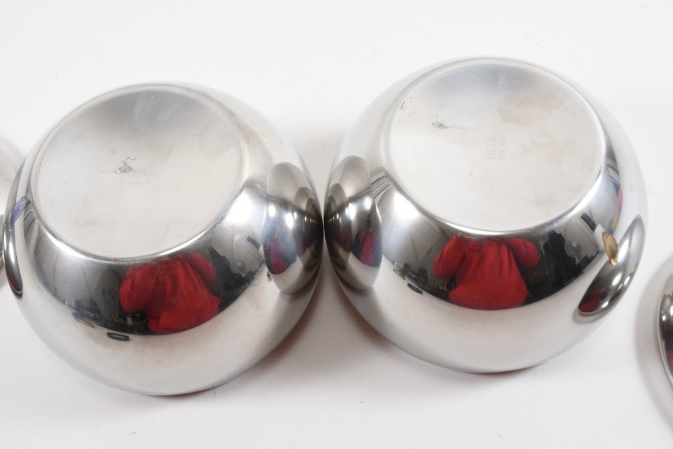 Q46C55- Paar Motta Design Deckeldosen Bonbonieren Edelstahl | eBay.de