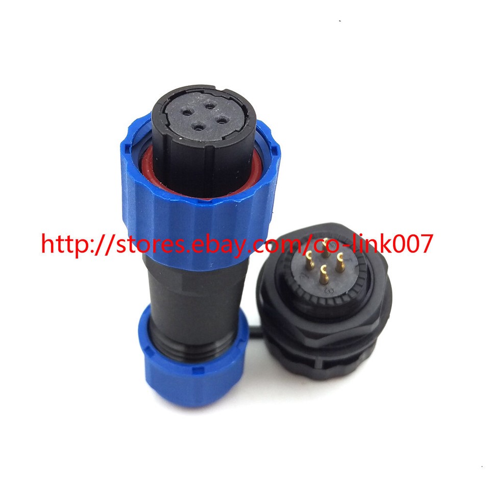 IP68 SD16 4 Pin LED Waterproof Connector, Industrial Plug 4pin Heavy ...