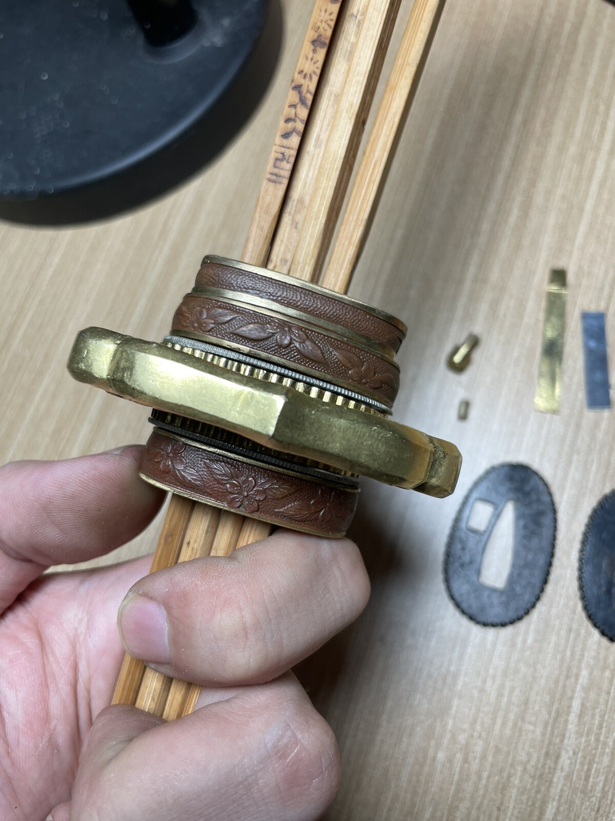 WW2 Japanese officer sword Katana Gunto parts （Replica）Semi-finished ...