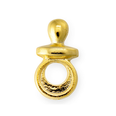 Small Gold Dummy - Pack of 10 Baby Shower decoration, | eBay UK