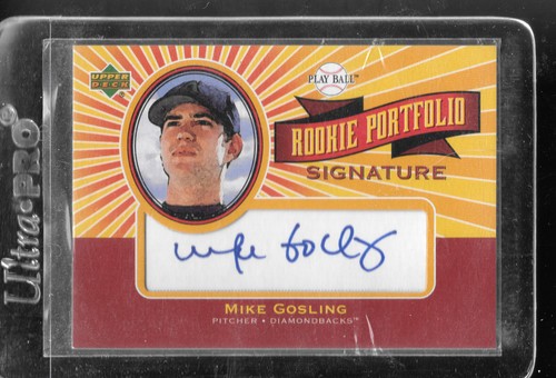 2004 UD Play Ball Mike Gosling RC AUTO Rookie Portfolio Signature ...