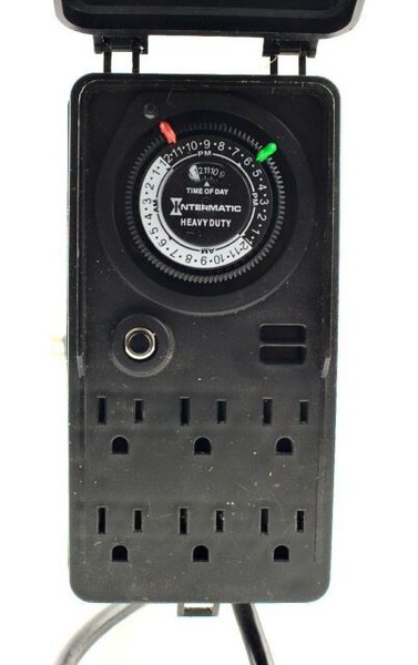Intermatic HB1116R Electro Mechanical Outdoor Timer Wall Switch 6 ...
