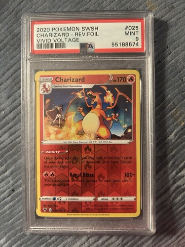 2020 Pokemon Vivid Voltage Charizard Reverse Holo Foil #025 PSA 9 | eBay