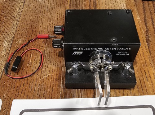 Bencher Iambic Paddle with MFJ-422B Electronic Keyer | eBay