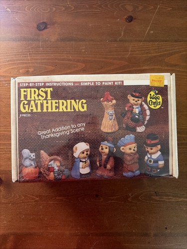 Vintage Wee Crafts First Gathering 8 Figures Ceramic Ready to Paint 8 ...