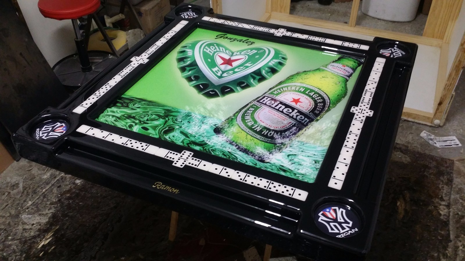 Heineken New Yoriquen Domino Table by Domino Tables by Art & we add ...