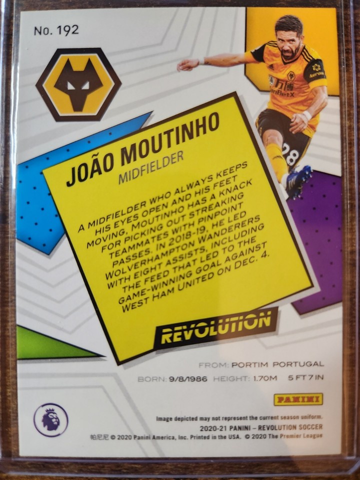 2020-21 Revolution Premier League Soccer Joao Moutinho #192 ...