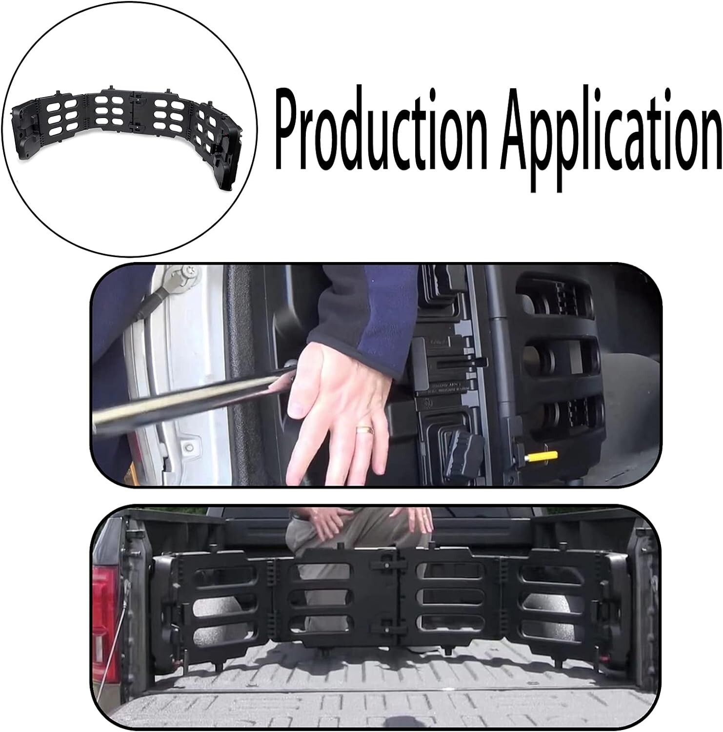 Stowable Bed Extender Kit Fits Ford F-150 2009-2014 Pickup Black ...