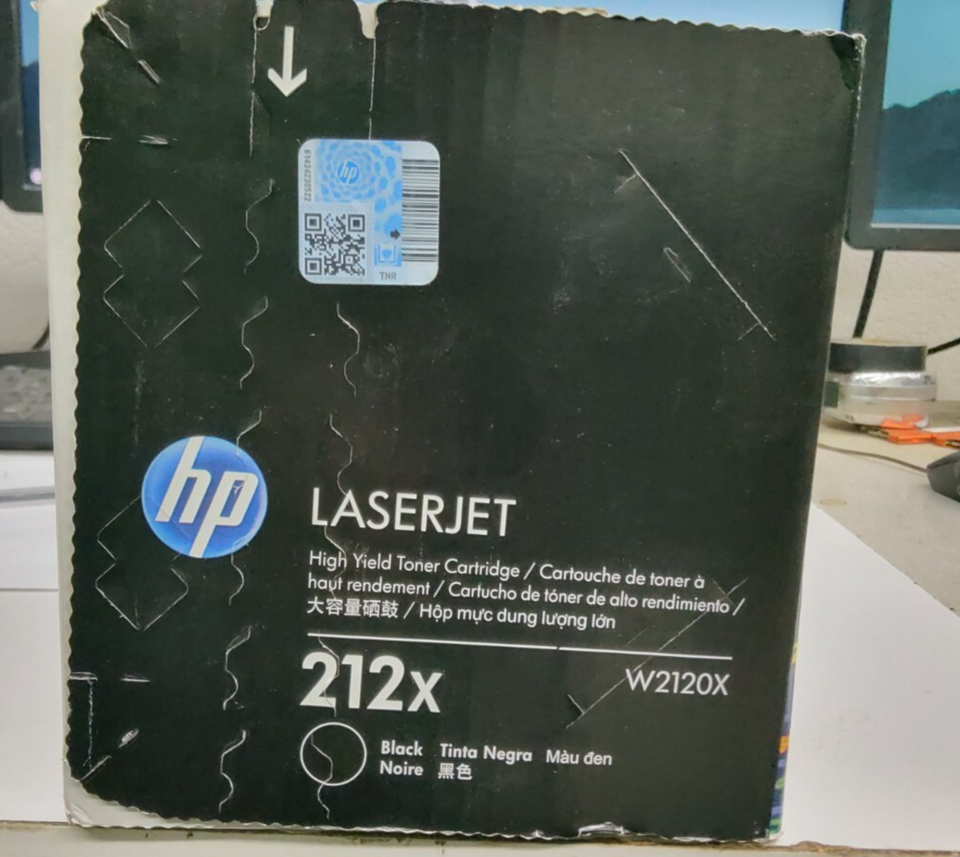 Genuine HP OEM LaserJet Black Toner Cartridge 212X W2120X | eBay