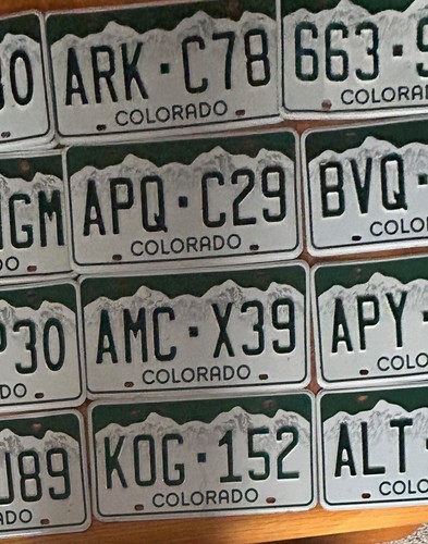 ONE or MANY - COLORADO WHITE SNOW CAPPED MOUNTAINS License Plate | eBay